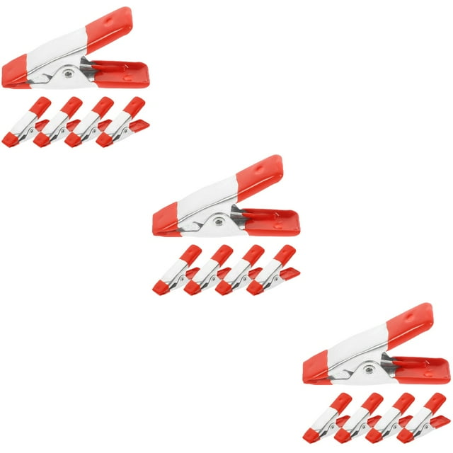 15 pcs Small Spring Clips Metal Woodworking Spring Clamps Heavy Duty ...