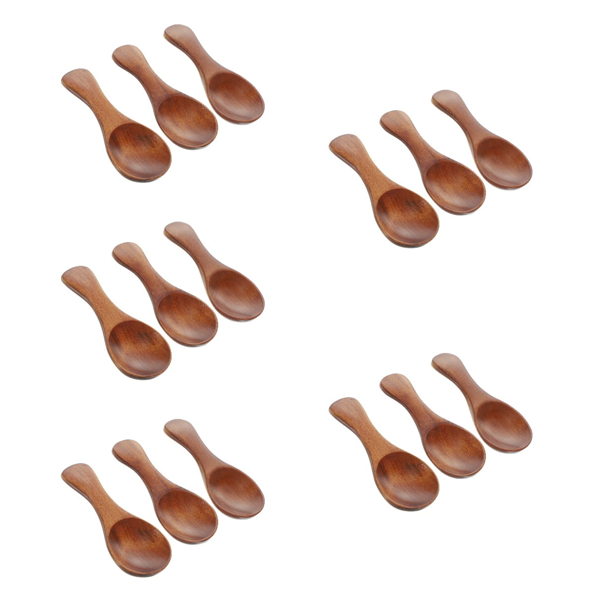 15 pcs Small Wooden Wooden Teaspoons Children Milk Dessert - Walmart.com