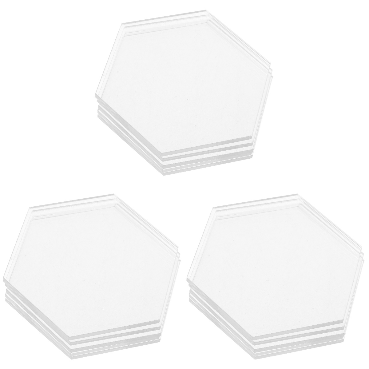 15 pcs Tabletop Blank Signs Wedding Seating Display Stands Clear ...