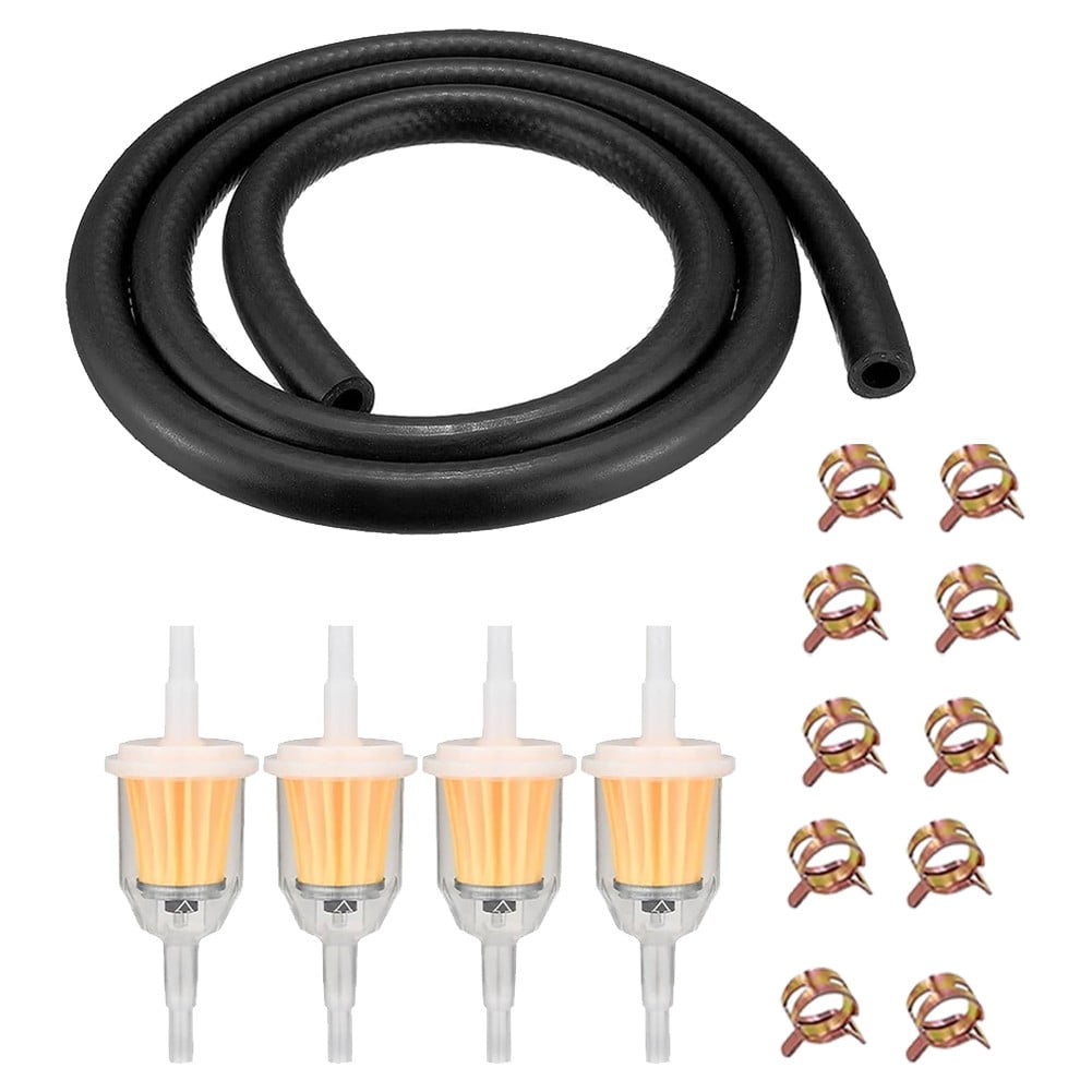 15-piece snow blower fuel hose kit: 1pcs hose, 10 hose clamps, 4 fuel ...