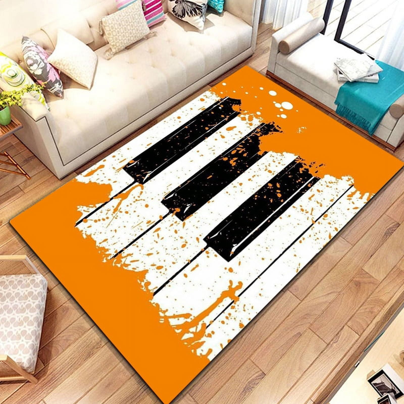 15 sizes piano keyboard Area Rug Carpet for Home Living Room Bedroom ...