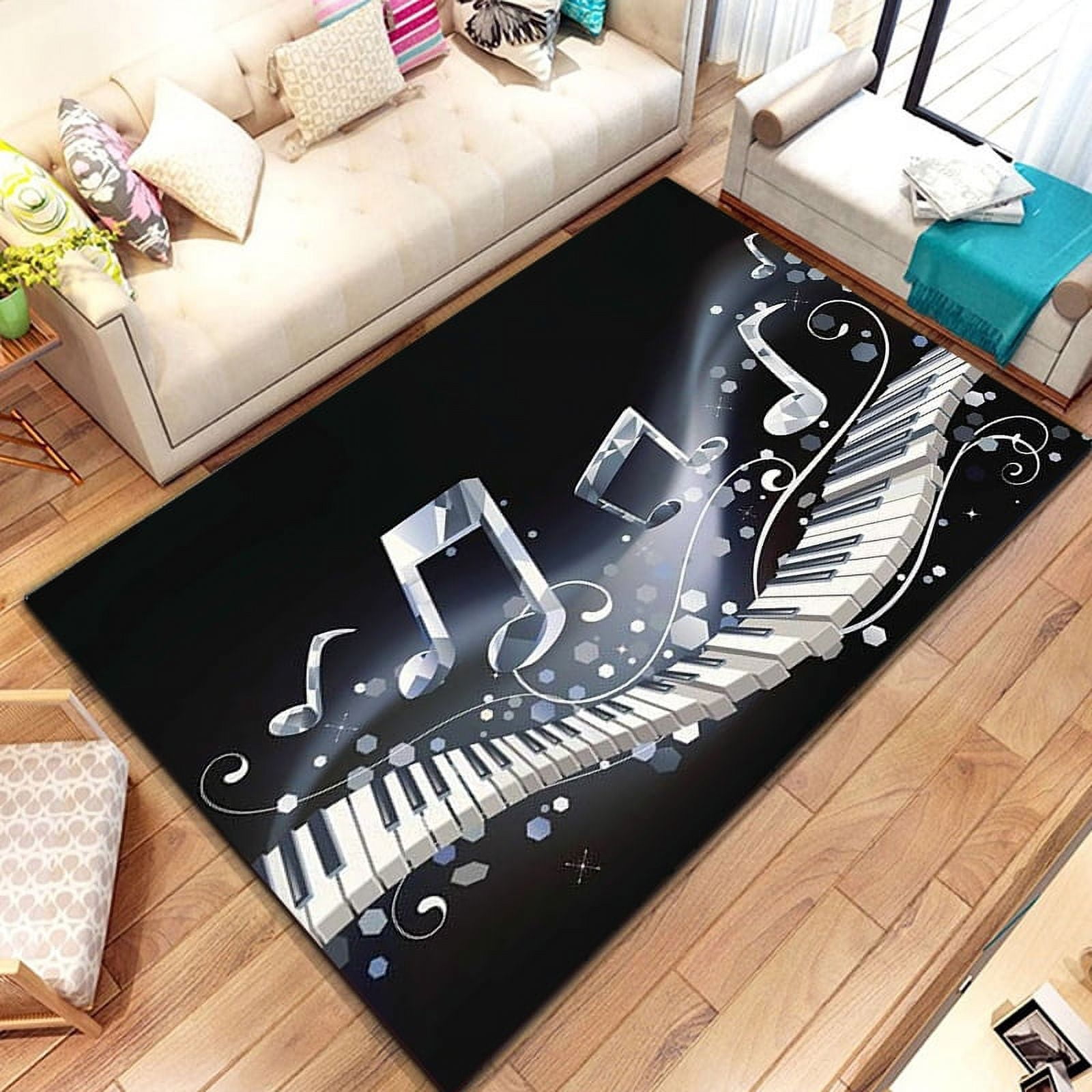 15 sizes piano keyboard Area Rug Carpet for Home Living Room Bedroom ...