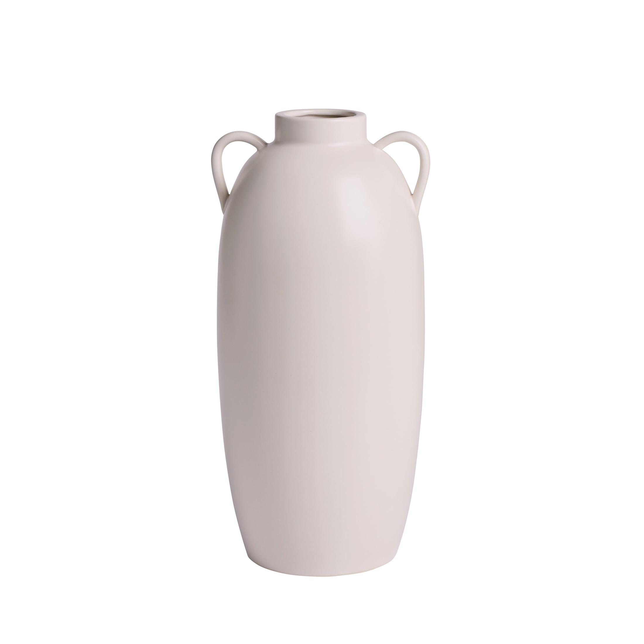 Better Homes & Gardens Indoor Cream Vase with Handles, 15 inch tall ...