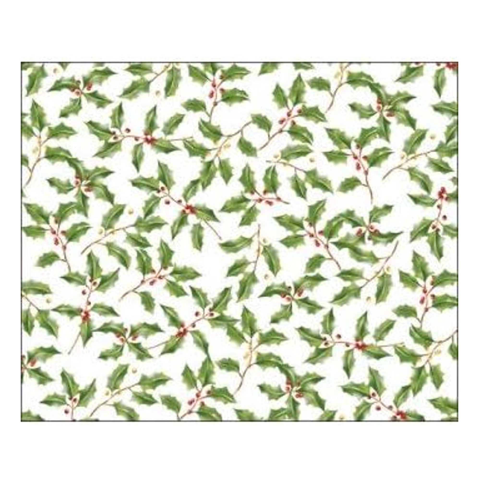 15" x 12" Christmas Holly Paper Placemats - 12 Per Pack (864003 ...