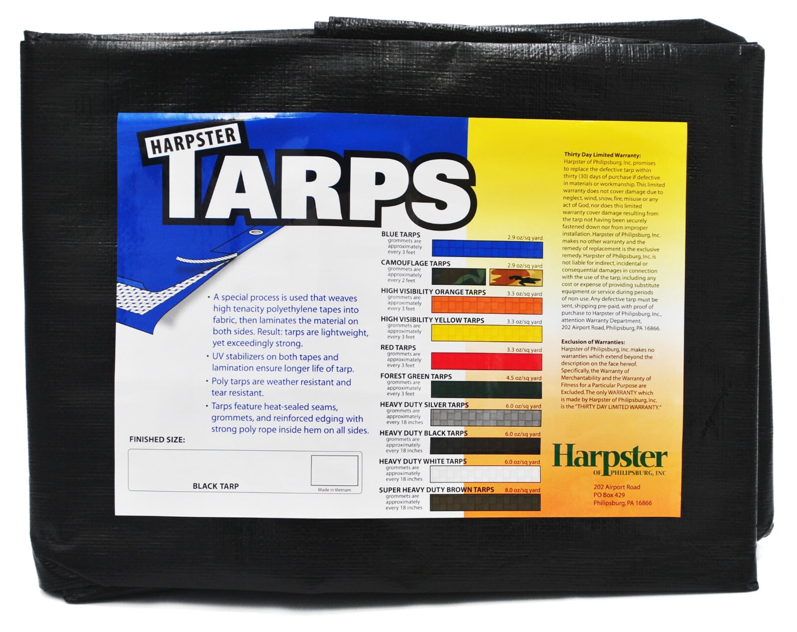15' x 15' Black Heavy Duty Triage Swimming Pool Cover Shade Tarp ...