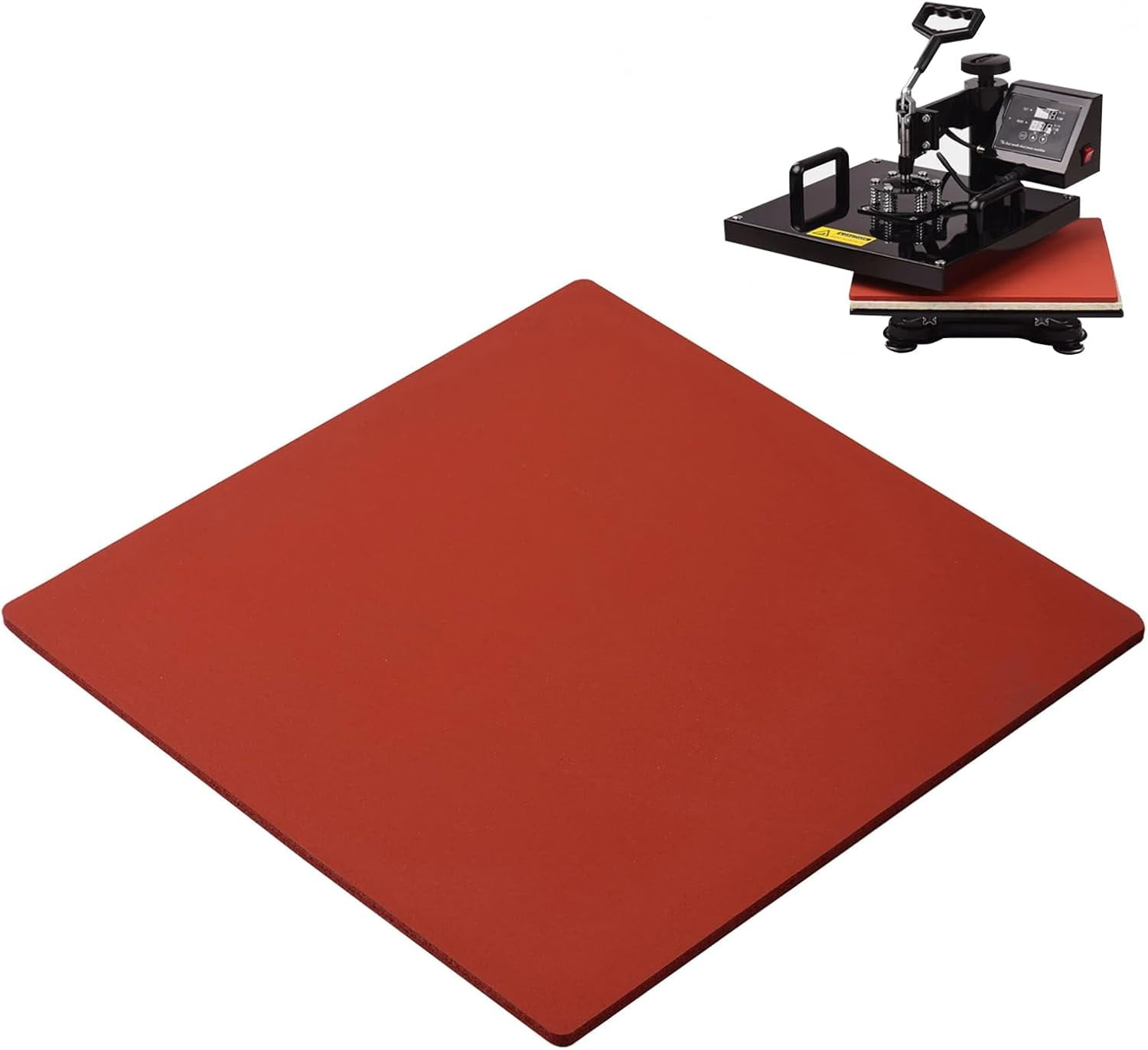 15 x 15 Inch Silicone Heat Press Mat Pad, 0.3 Inch Thickest Silicone ...
