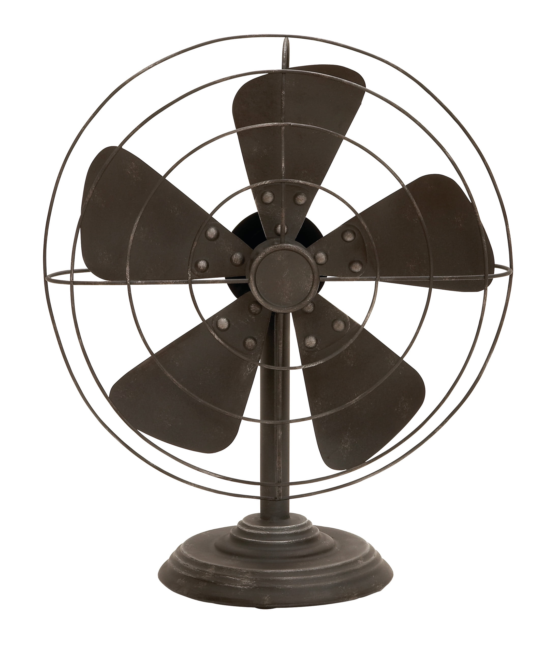 Free Shipping! 15" x 18" Black Metal Fan Sculpture, by DecMode ...