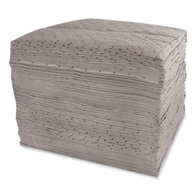 15 x 18 in. All Sorb Industrial Universal Sorbent Pad, Gray - Pack of ...