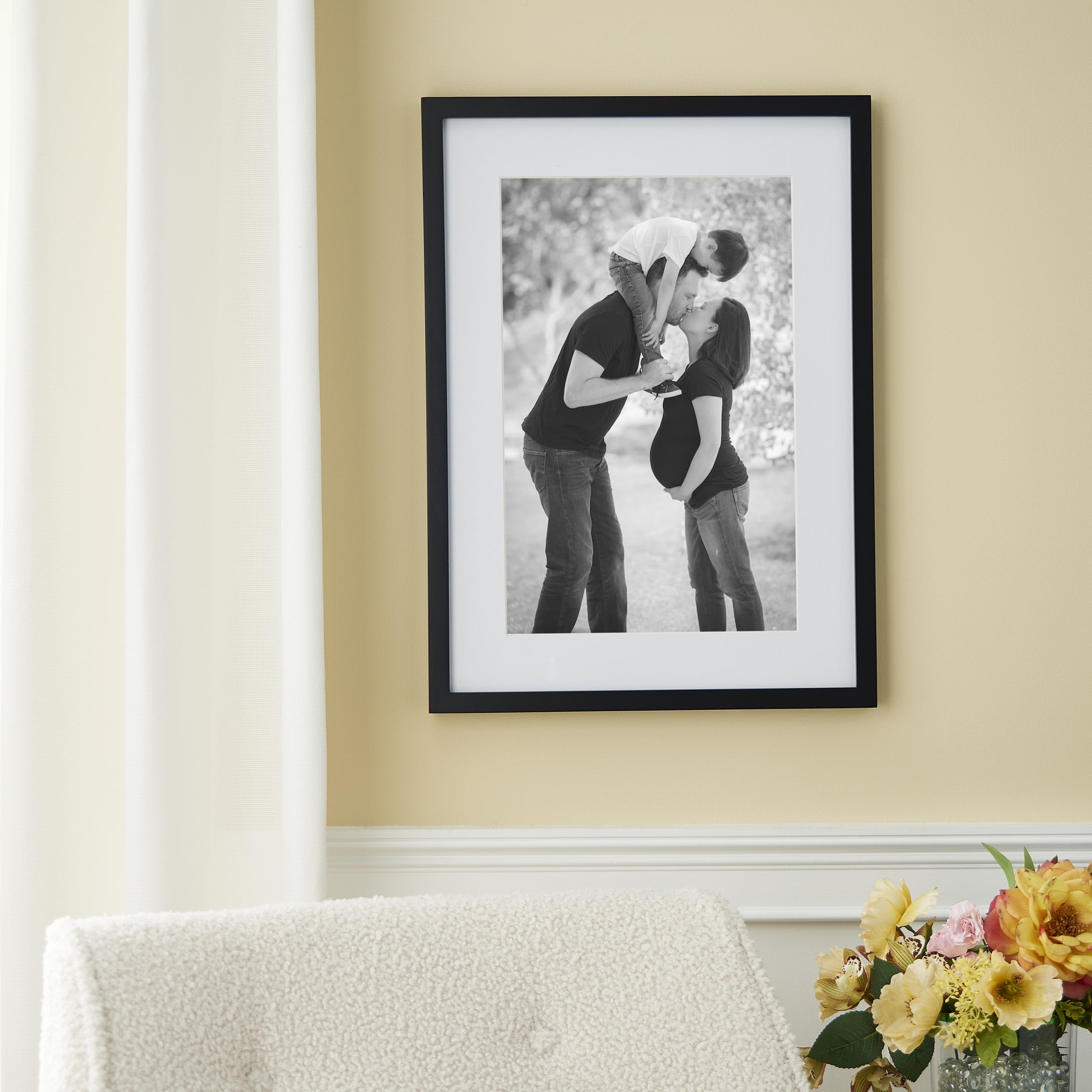 15" x 21" Black Home Tyler Frame with Mat by Studio Décor - Includes ...