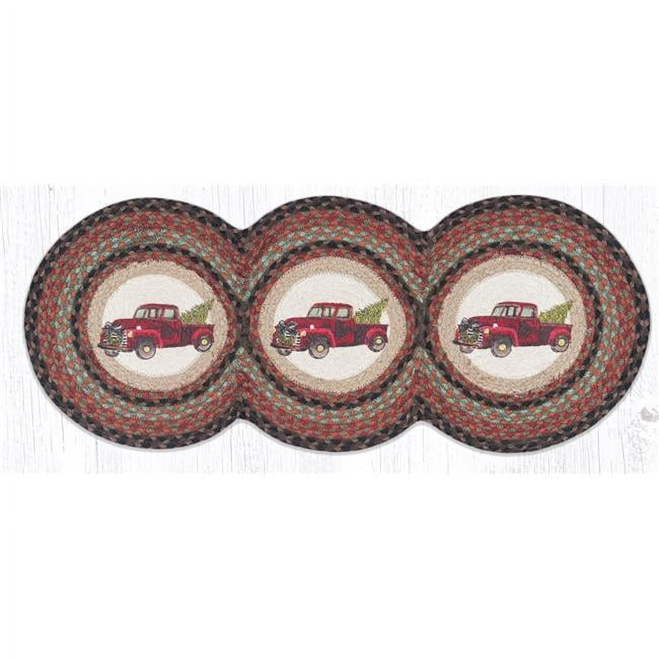 15 x 36 in. TCP-530 Christmas Truck Printed Tri Circle Runner - Walmart.com