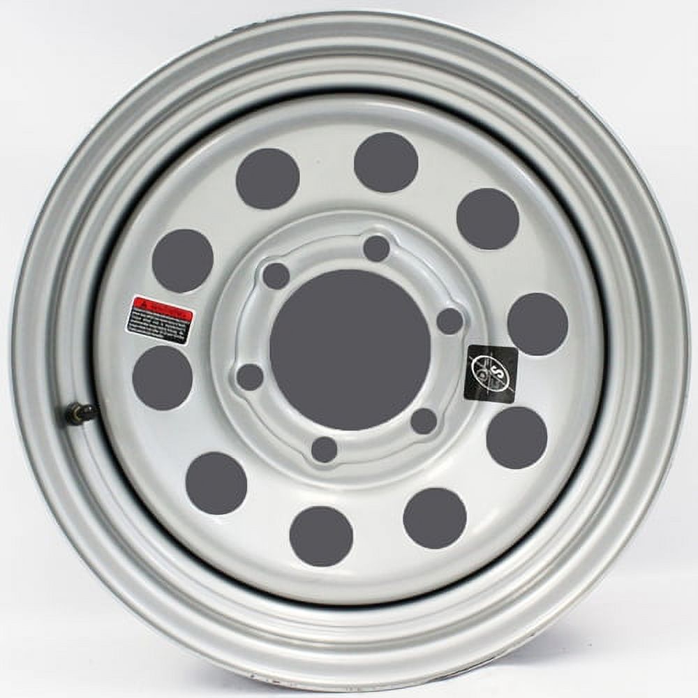 Trailer Rim Wheel 14 in. x 5.5 in. 5 Lug Hole Bolt Wheel Silver Modular ...
