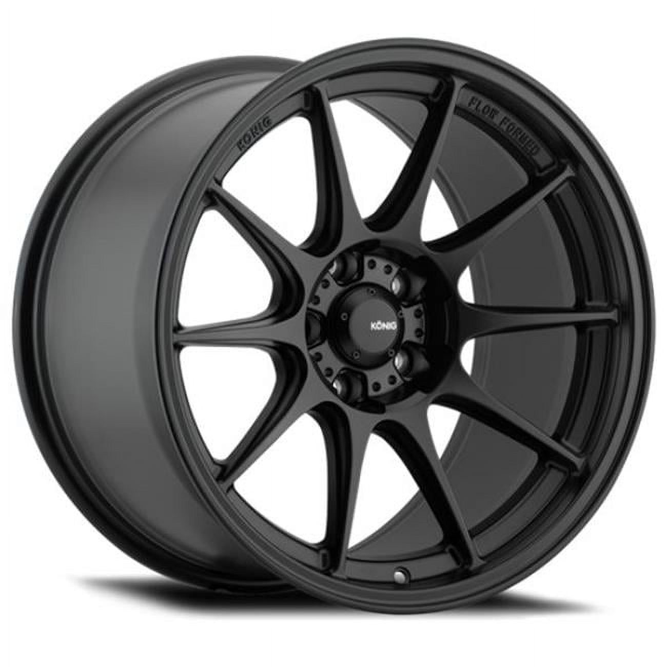 15 x 7.5 in. Dekagram 4 x 100 mm ET35 Wheel, Semi-Matte Black - Walmart.com