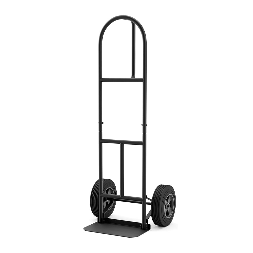 15”x 9” Hand Truck, Metal Dolly Cart with10” Pneumatic Rubber Wheels ...