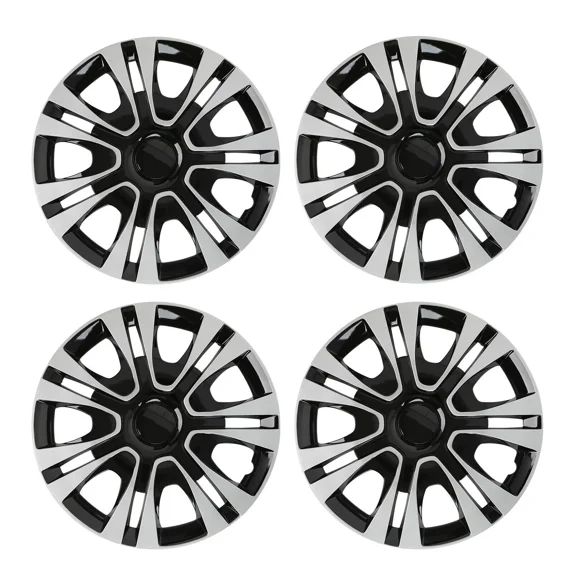 15"x4 Snap On Hubcaps Wheel Covers Full Hub Caps Durable Fit R15 Tire ...