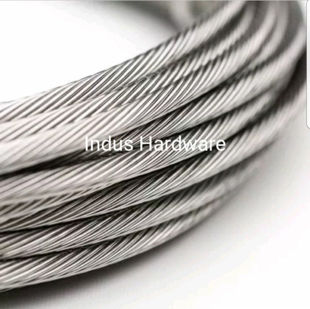 150' 1/8" 1x19 Strand Stainless Steel Cable Best for Cable Railing T316 ...