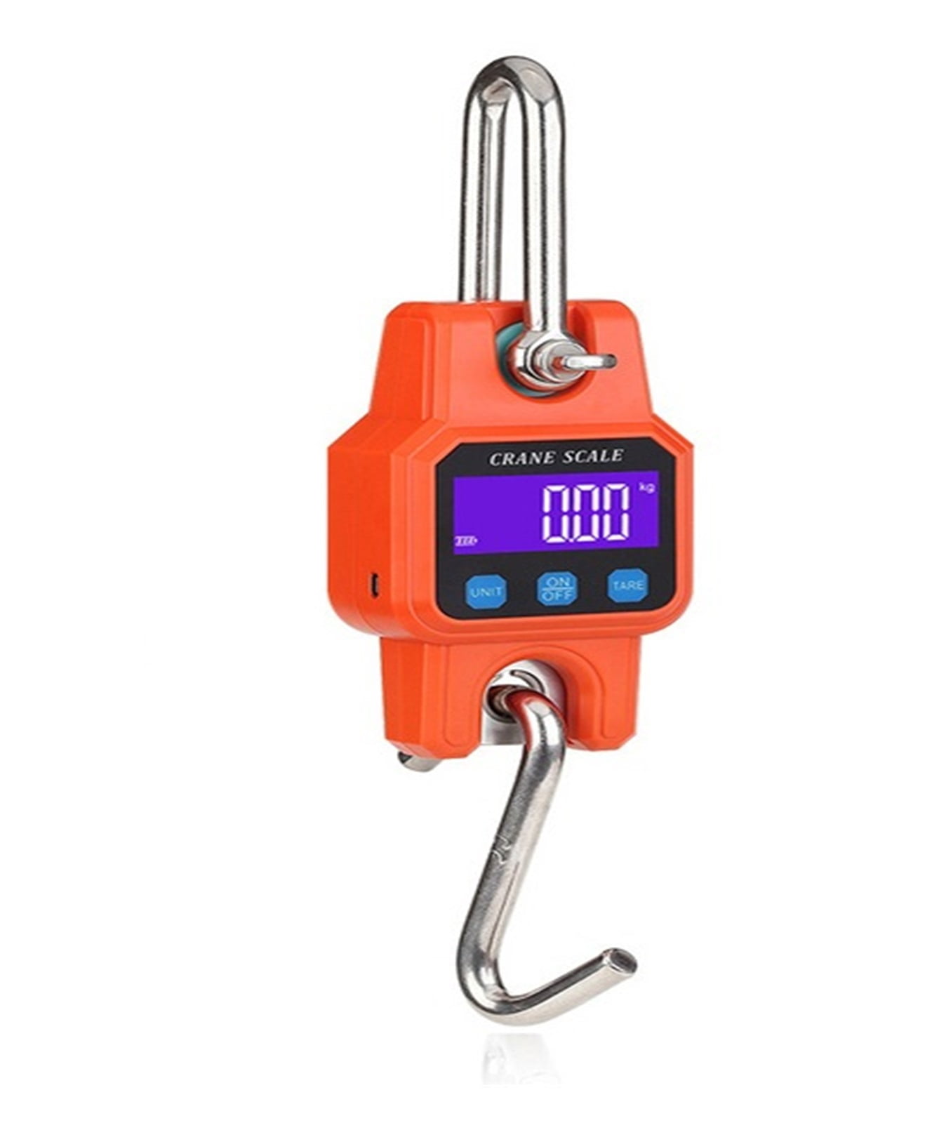 150/200/500kg Crane Scale Heavy Duty Hanging Weighting Hook Steelyard Portable LCD Electronic ...