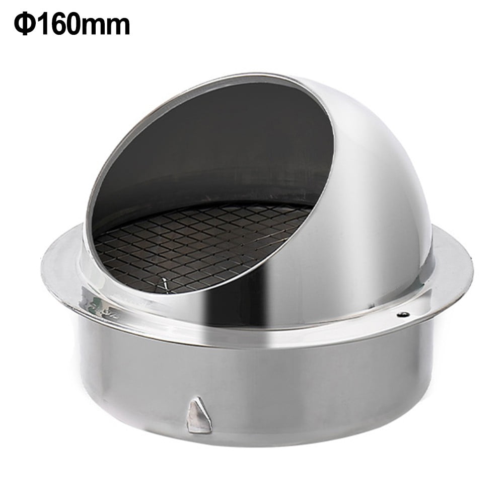150-200mm Steel Ventilation Grill Wall Hole Cover Extractor Hood Louver ...