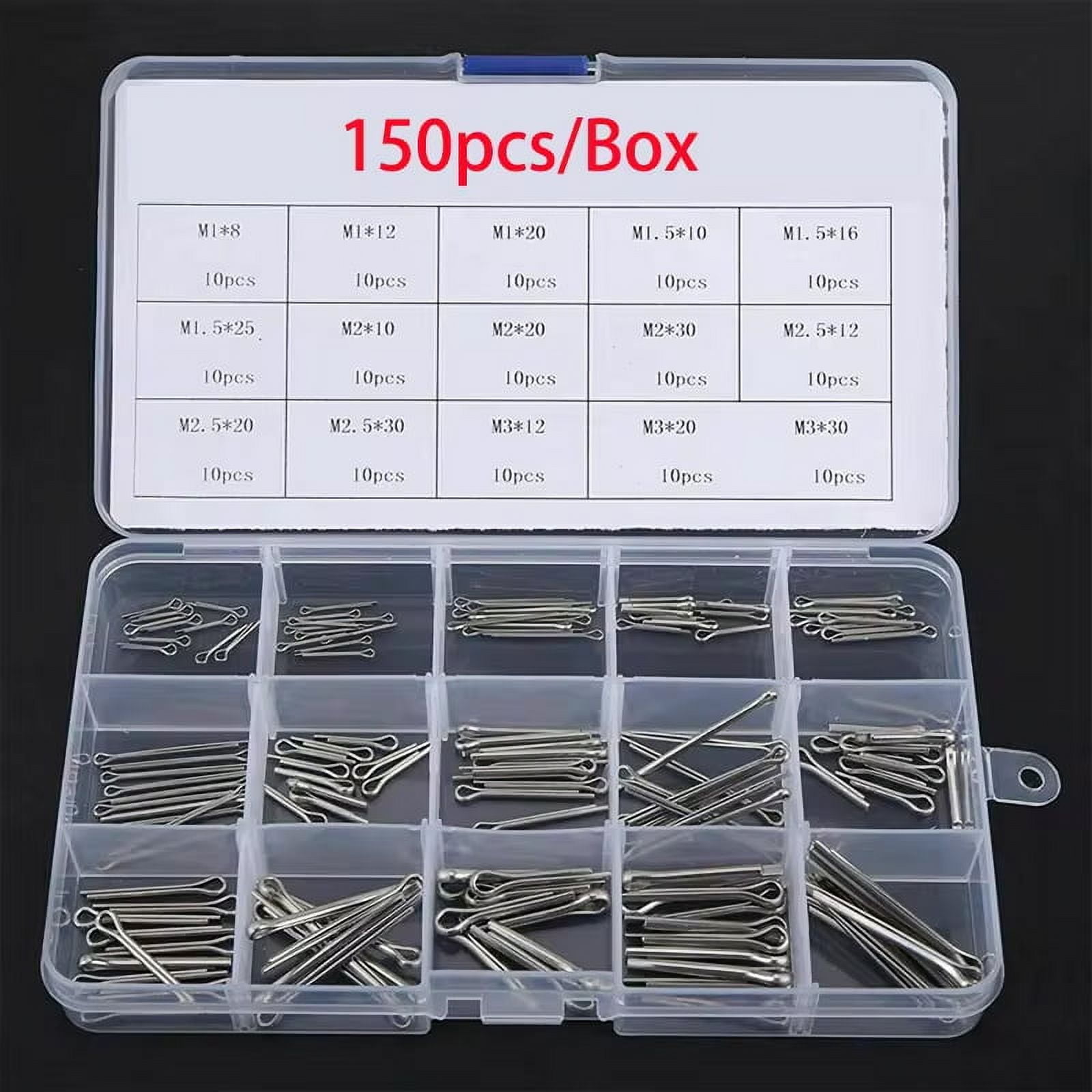150/230/340PCS Stainless steel cotter pin kit,304 Stainless Steel Split ...