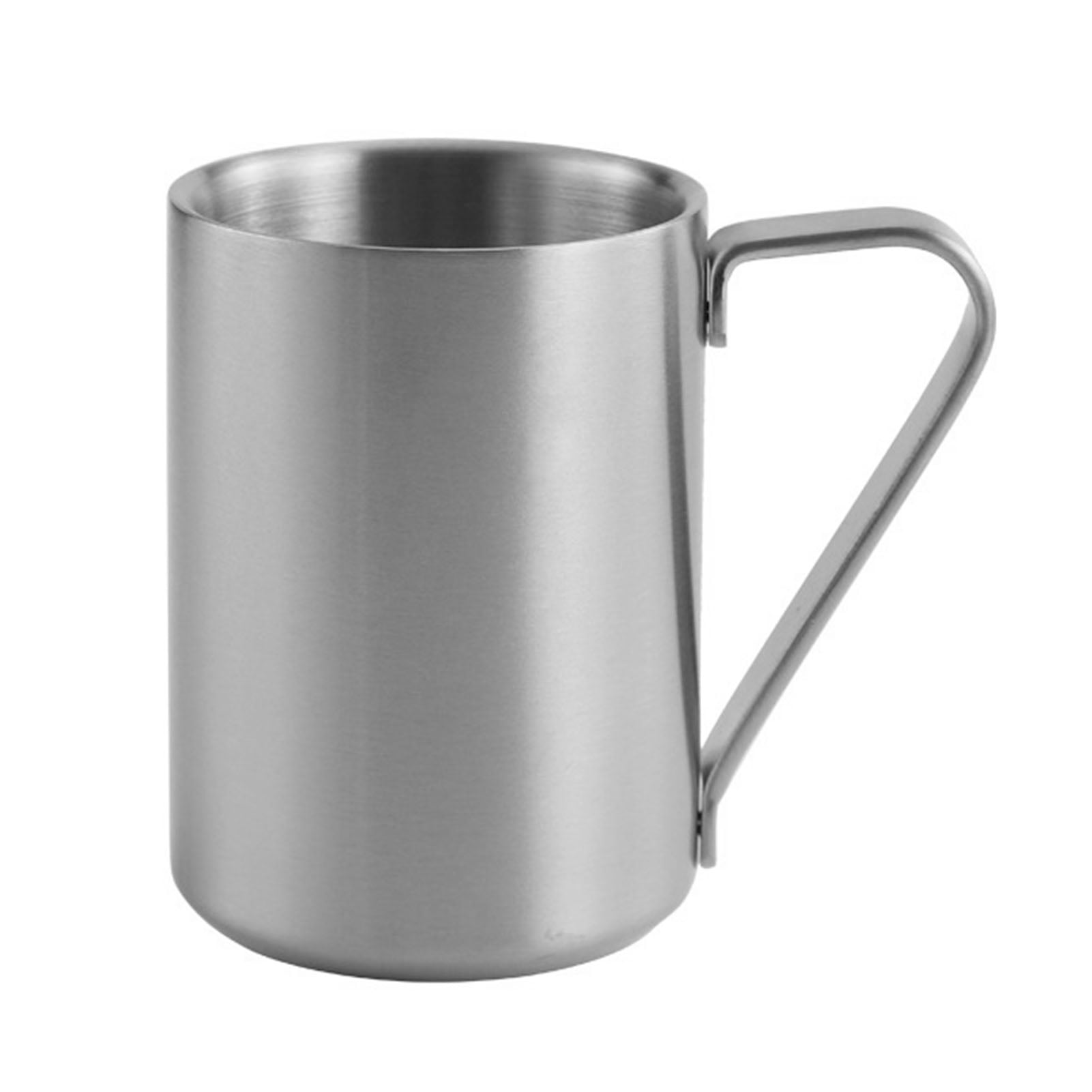 150/280ml Water Cup with Handle Double Layer Stainless Steel Coffee ...