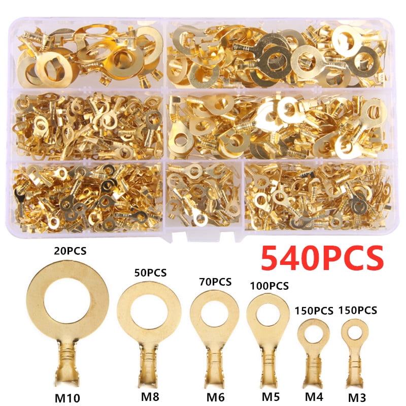150/300/540-Piece Ring Terminal, Eyelet Terminal, Copper Crimp Terminal ...