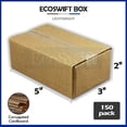 150 5x3x2 EcoSwift Cardboard Packing Moving Shipping Boxes Corrugated ...