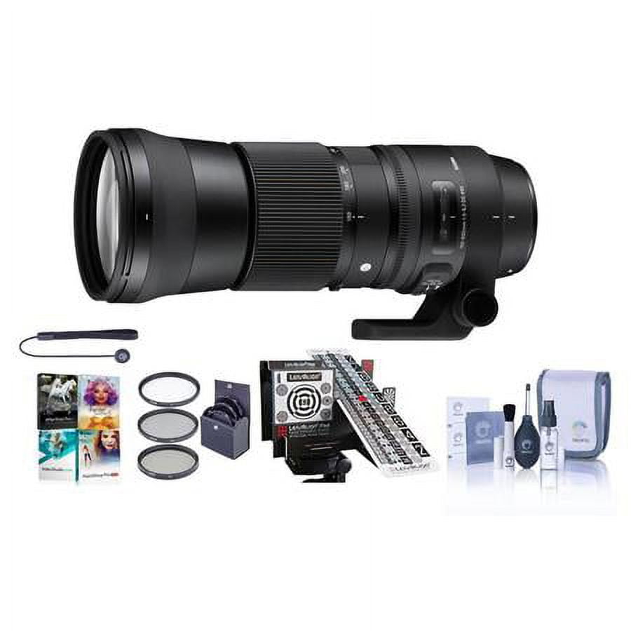 150-600mm f/5-6.3 DG OS HSM Contemporary Lens for Canon EF, Bundle with ...