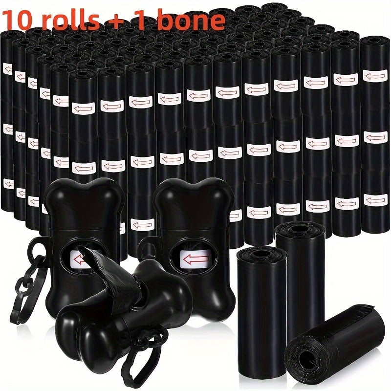 150 Count Dog Poop Bags + 1 Bone Pet Waste Bags for Poop Dispenser ...