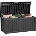 150 Gallon Outdoor Deck Box, Storage Lockable Waterproof Patio ...