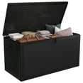 150 Gallon Resin Deck Box, Waterproof Weatherproof Outdoor Storage Box ...