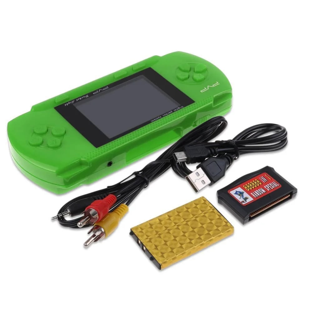 150+ Games PXP3 Portable Handheld Video Game System Green - Walmart.com