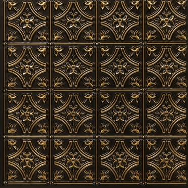 201-Sunset Boulevard 2 ft. x 2 ft. PVC Glue-up or Lay in Ceiling Tile ...