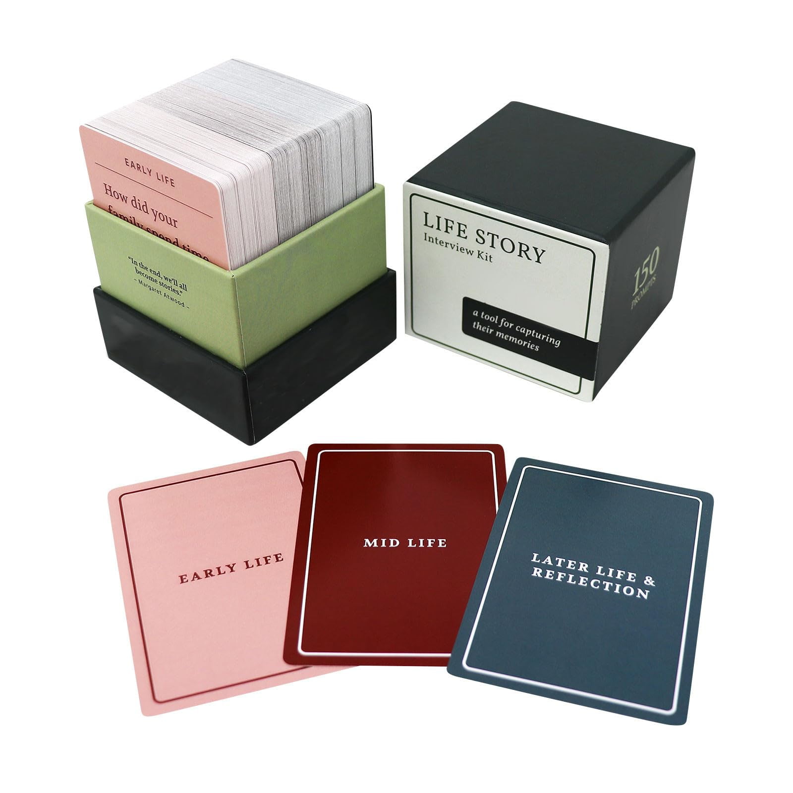 150 Life Story Interview Kit Cards, Fathers Day Tale-Interview Kit ...