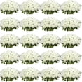 150 Lifelike White Artificial Roses with Long Stems, Faux Plastic Roses ...