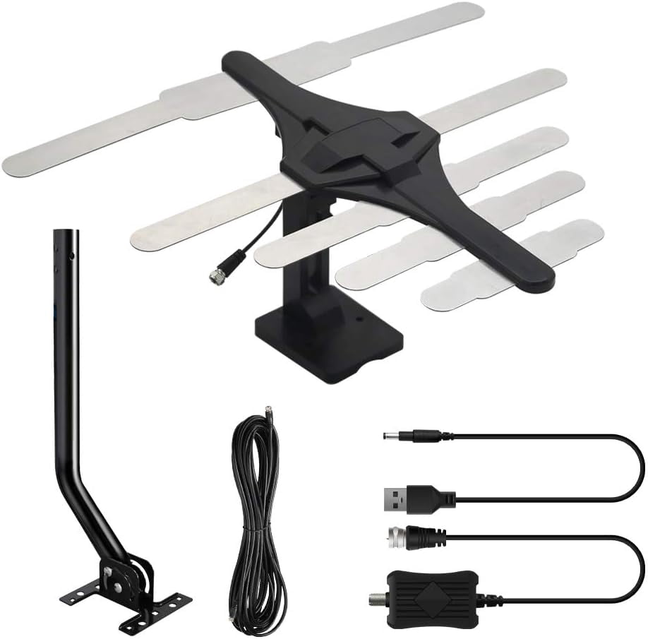 150+ Miles Range TV Antenna, Digital TV Antenna for TV with Amplifier ...