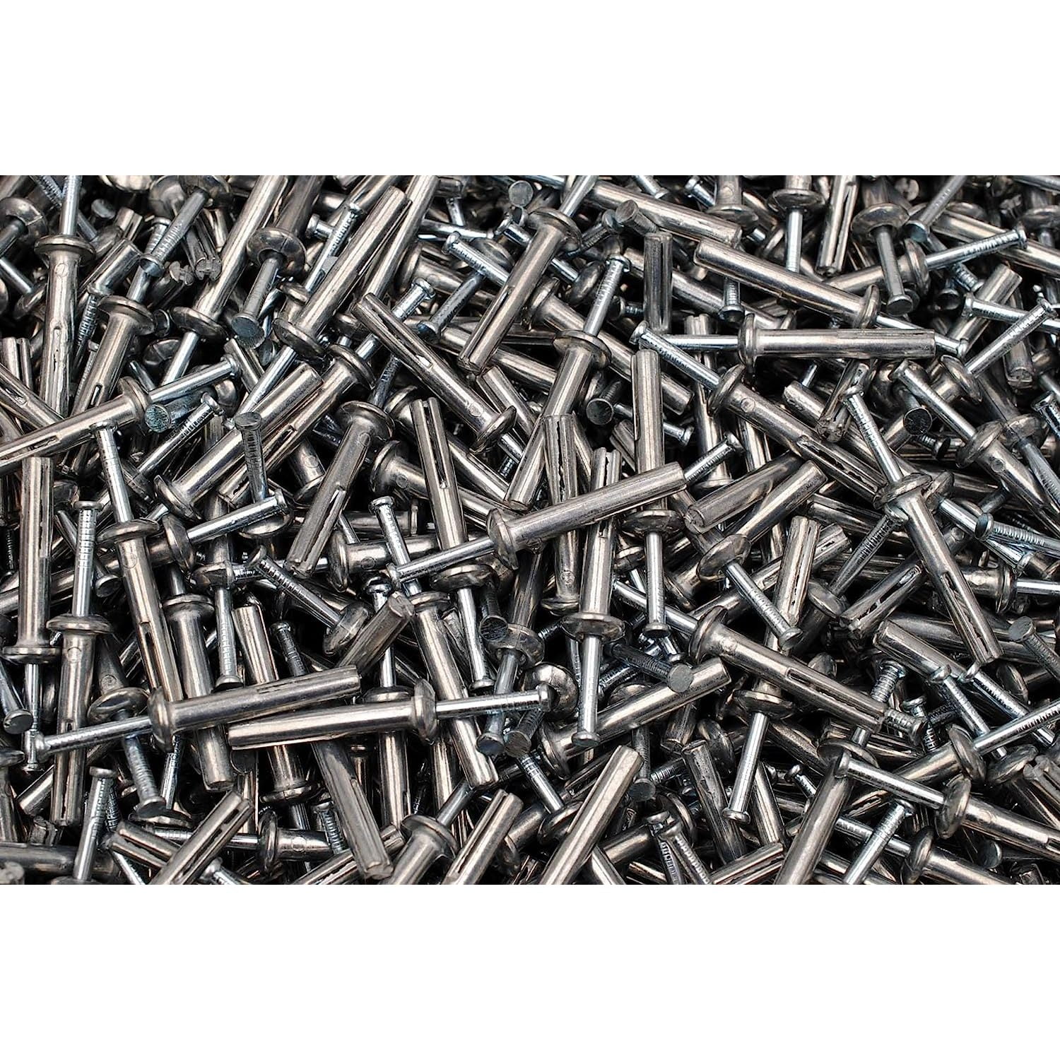 (150) Mushroom Head 1/4 x 1-1/2 Hammer Drive Pin Anchors Nail-in Hammer ...