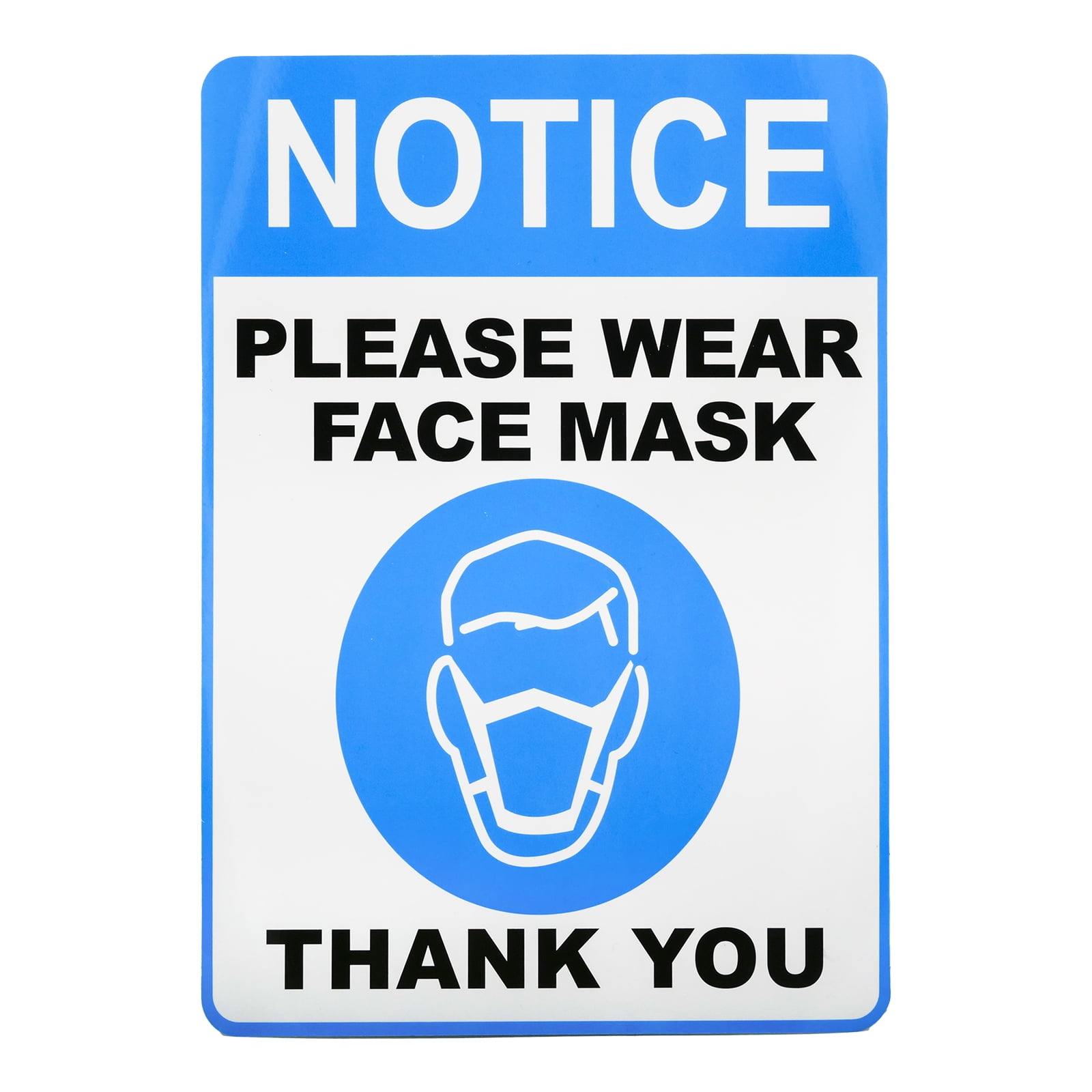 [150 PACK] Face Mask Required Sticker Sign - Removable, Weather Proof ...
