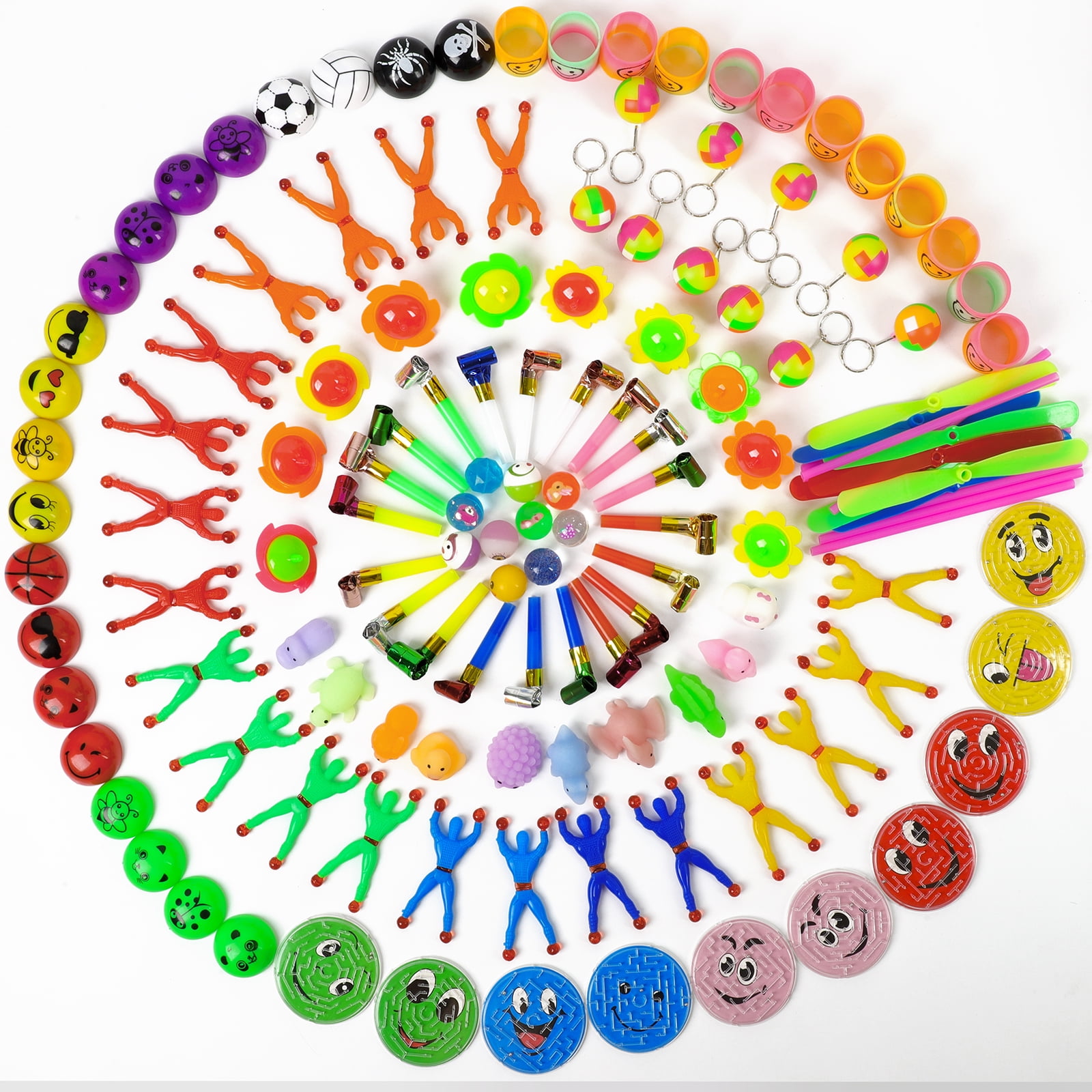 150 PCS Birthday Bulk Fill Goodies - 10 Variety Pinata Filler Toys for ...