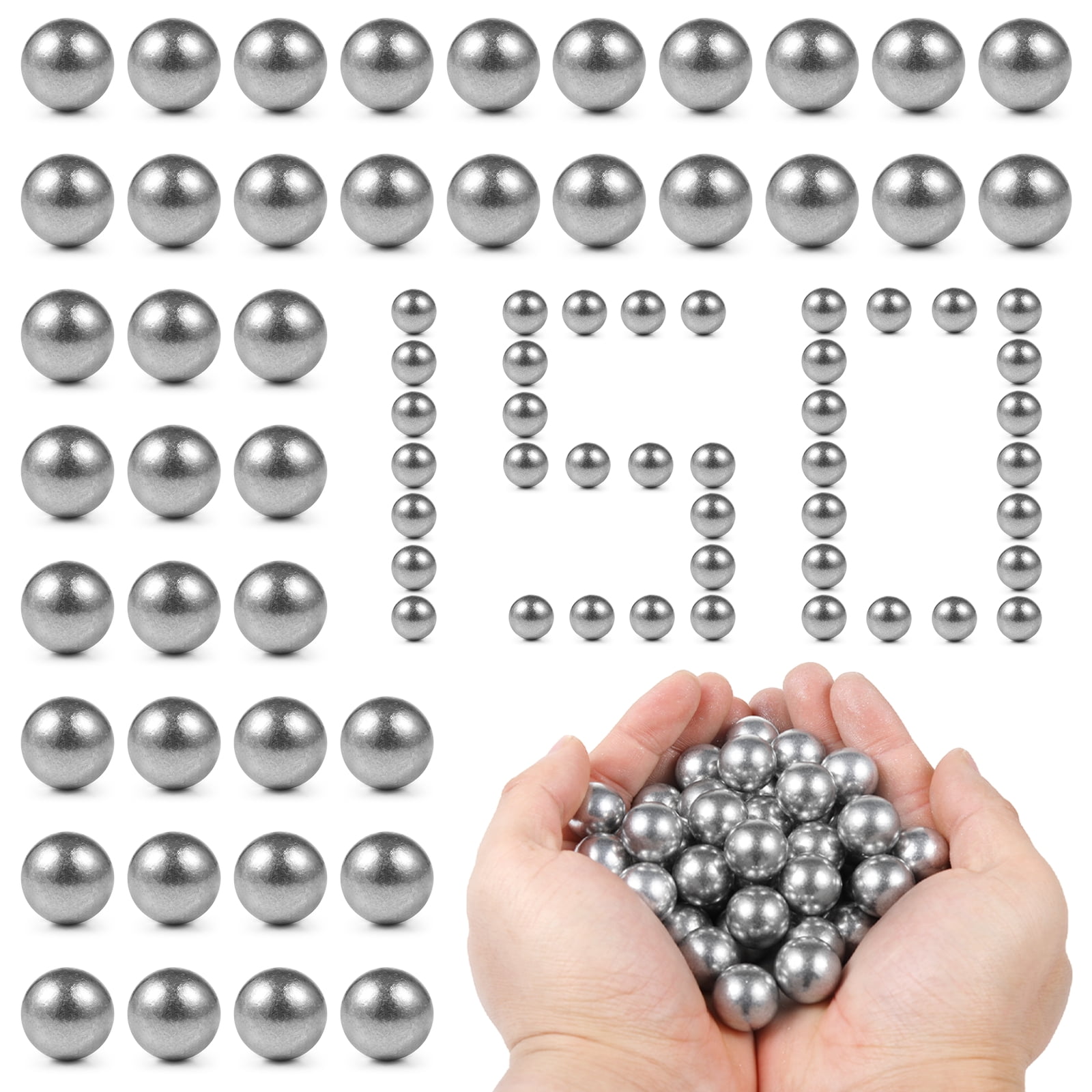 150 Pcs .68 Caliber Aluminum Practice Balls,17mm Precision Polished ...