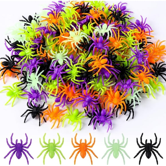Small Plastic Spiders