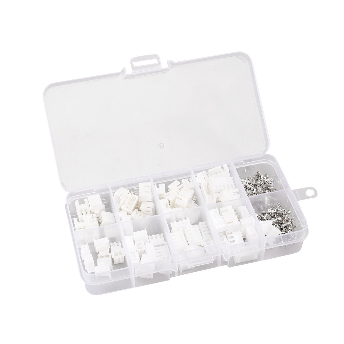YUNLIGHTS 150 Pcs White Wire Pin Connector Kit with Wire Housing ...