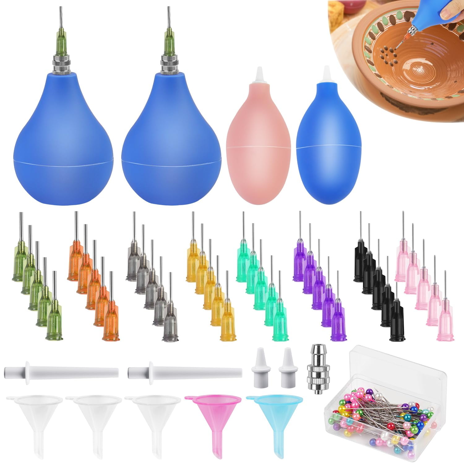 150 PCS Pottery Tools Supplies BSL1 Precision Applicator, Pottery Clay ...