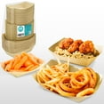 150 Pack 1lb 2lb 3lb Kraft Brown Paper Food Trays - Disposable Grease ...