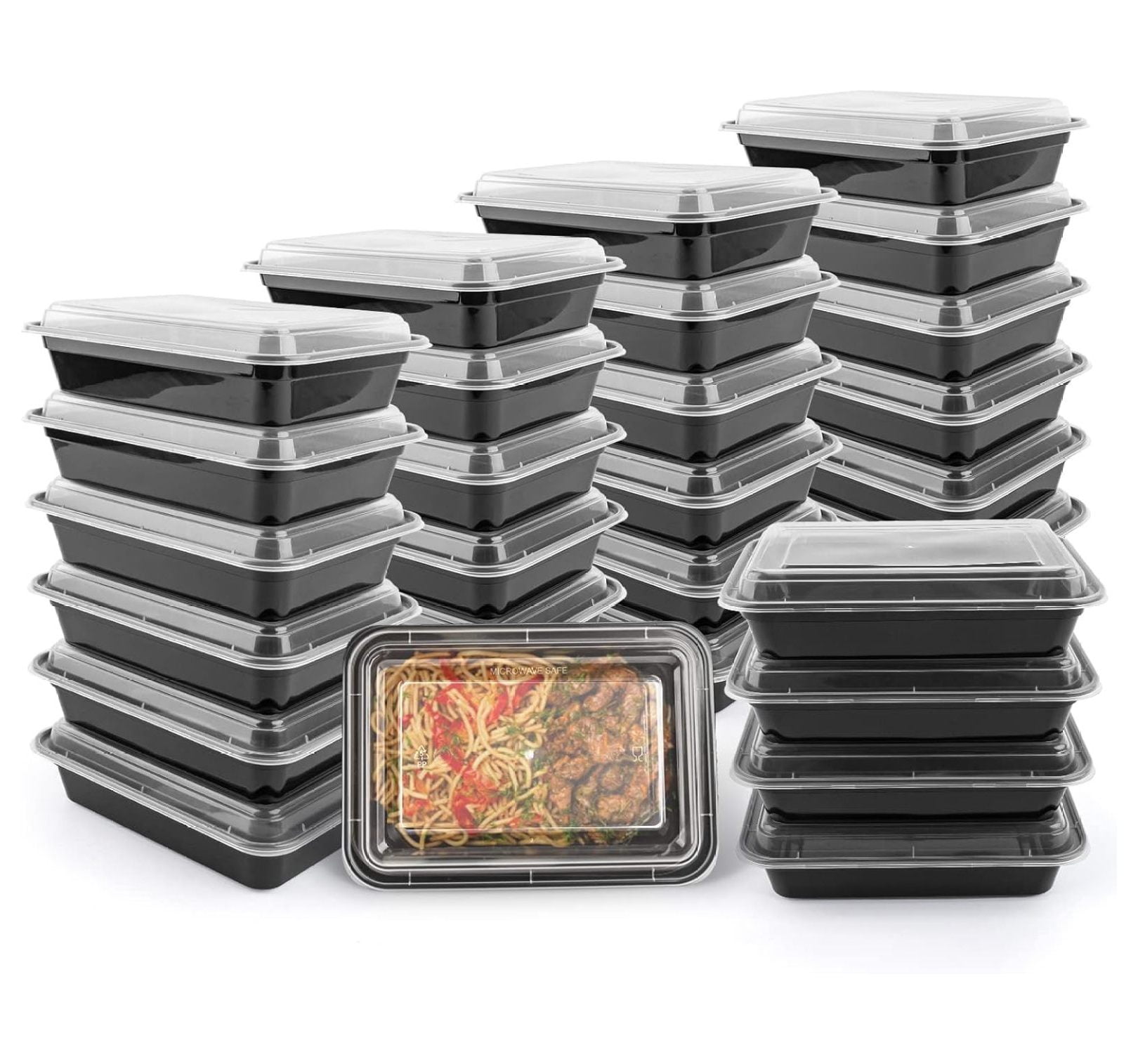 , 150-Pack (28 Oz) 1-Compartment Food Container-Rectangular Meal Prep ...