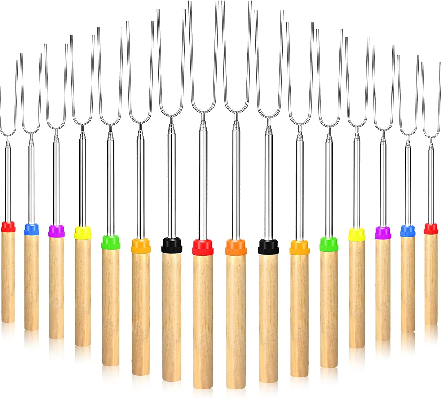 150 Pack 32 Inch Marshmallow Roasting Sticks Bulk, Smores Skewers for ...