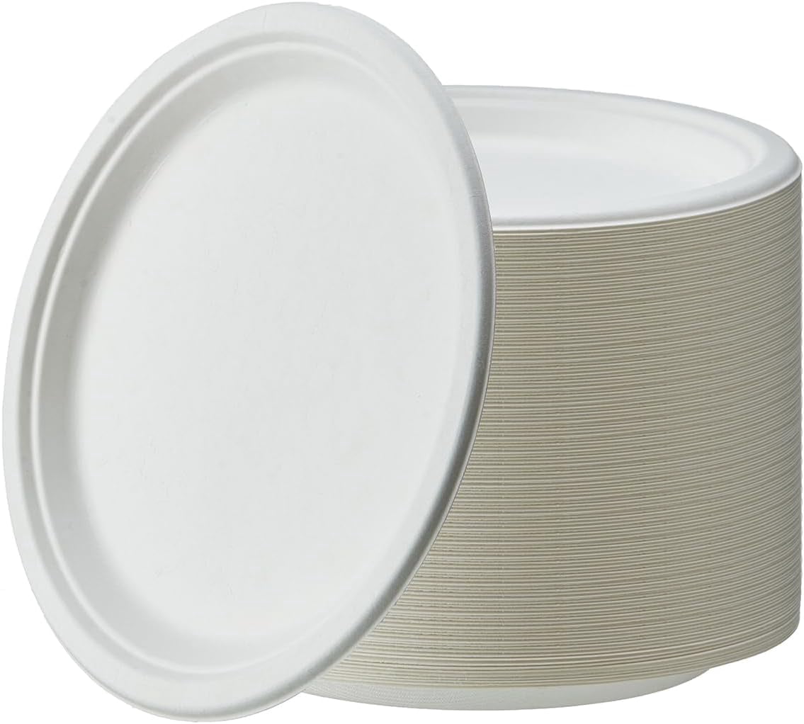 150-Pack 7 Inch Paper Plates, Heavy Duty Disposable Party Plates - Eco ...