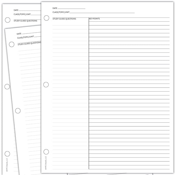 3 Hole Punched Paper