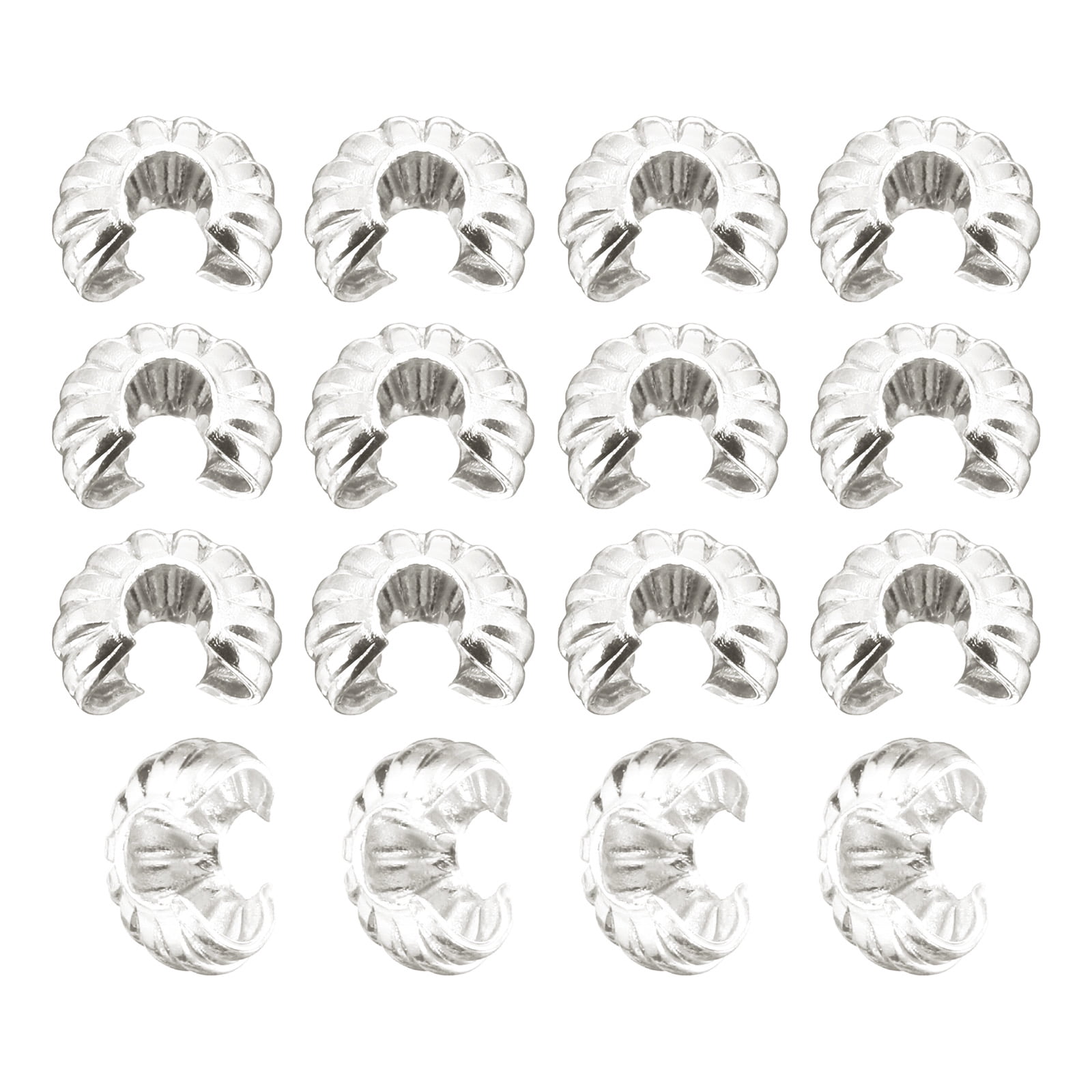 150 Pack Crimp Bead Covers, 3mm/0.12