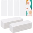 150 Pack DIY Craft White Bookmarks Blank Cardstock Bookmarks for String ...