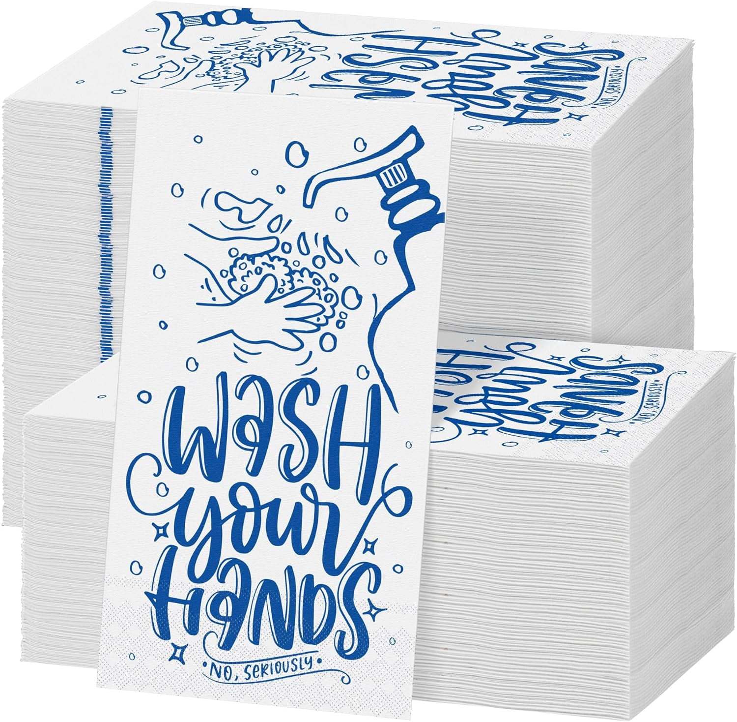150 Pack Disposable Bathroom Napkins Wash Your Hands Paper Napkins ...