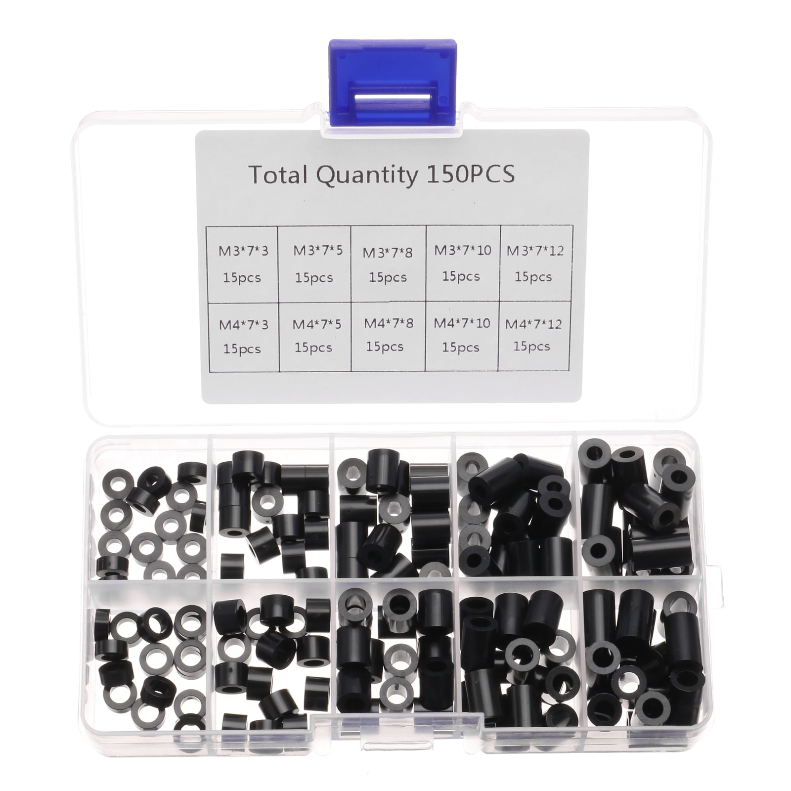 150 Pack Electrical Outlet Screw Spacers, ABS Round Spacer for M3 M4 Screw Switch Receptacle ...